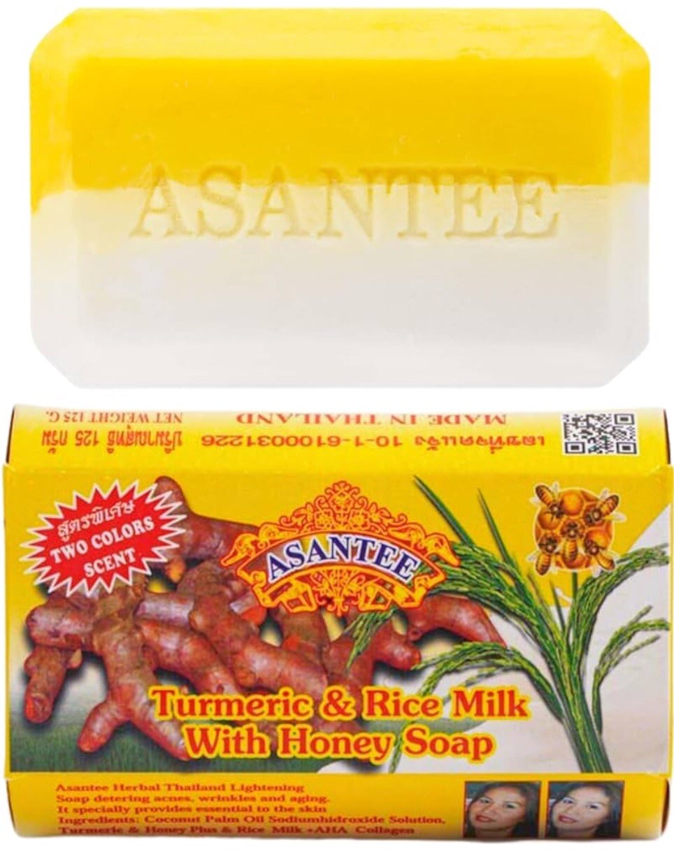 Asantee Turmeric & Rice Milk Soap 125g - Pack of 6 | eBay