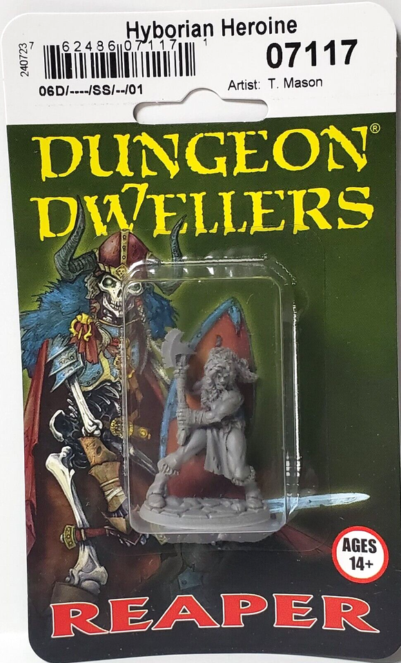 HYBORIAN HEROINE Reaper Miniatures Bones USA Dungeon Dwellers REM07117 ...