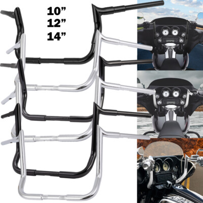 10" 12" 14" Meathook Bar Ape Hangers Handlebars For Bagger Electra ...