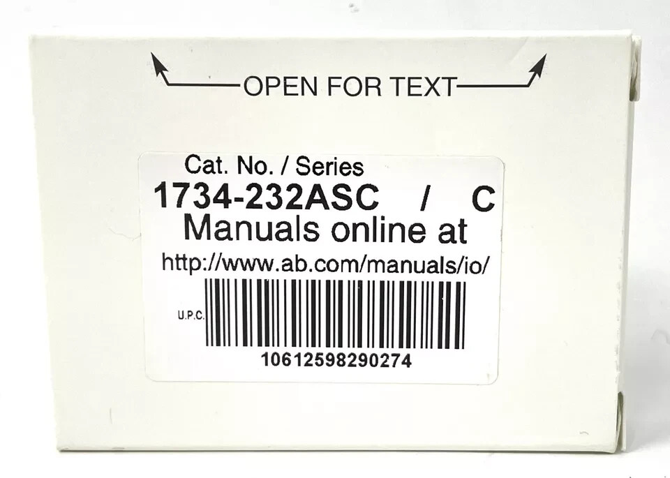 1P New Factory Sealed AB 1734-232ASC Series C Point IO RS232 ASCII ...
