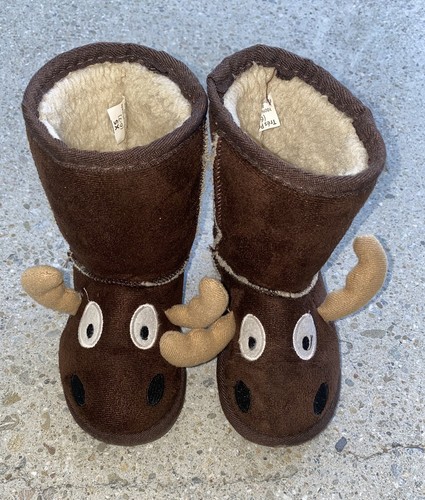 Lazy One Kids Moose Winter Boots Shoes Uggs Size XS 6-7 | eBay