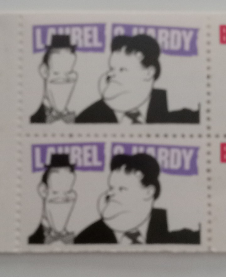 2566c 29 cents Comedians missing cost of stamp ERROR total of 9 stamps ...