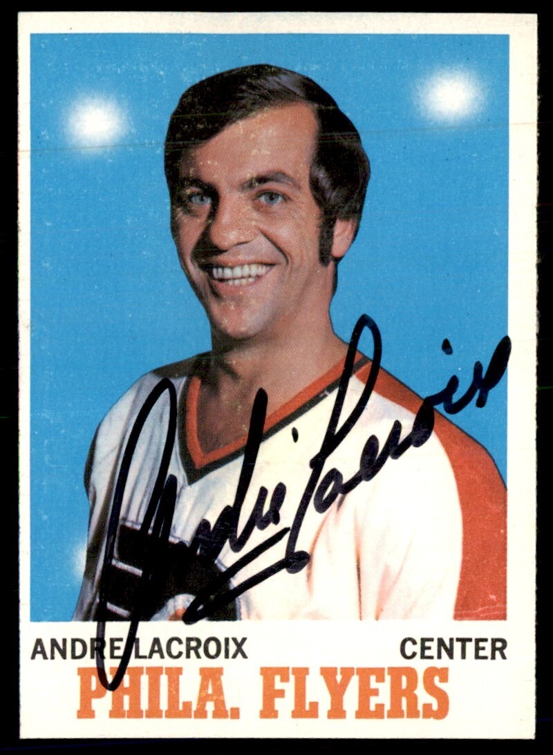 1970-71 Topps Autographed Andre Lacroix #84 | eBay