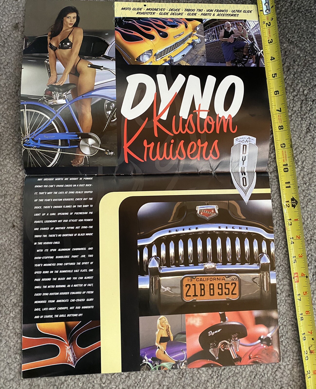 2000 Dyno Kustom Kruiser Bike Beach Cruiser Vintage Calendar - pristine ...
