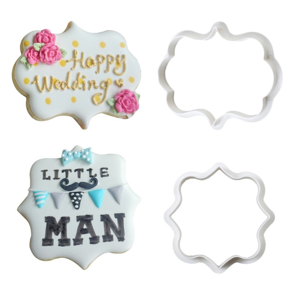 8 PCS Vintage Frame Molds Fondant Icing Cakes Tools Cookie Cutters ...