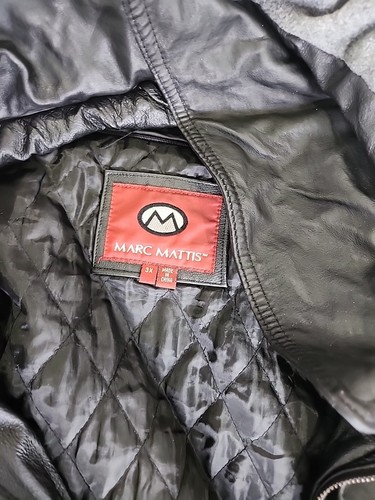 Vintage Women's Marc Mattis Black Leather Bomber Jacket Size 3XLarge | eBay