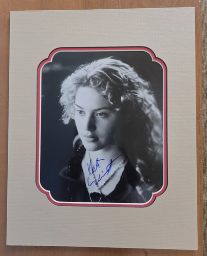 KATE WINSLET SIGNED AUTOGRAPH TITANIC MOVIE MATTED PHOTO 14" x 11" | eBay