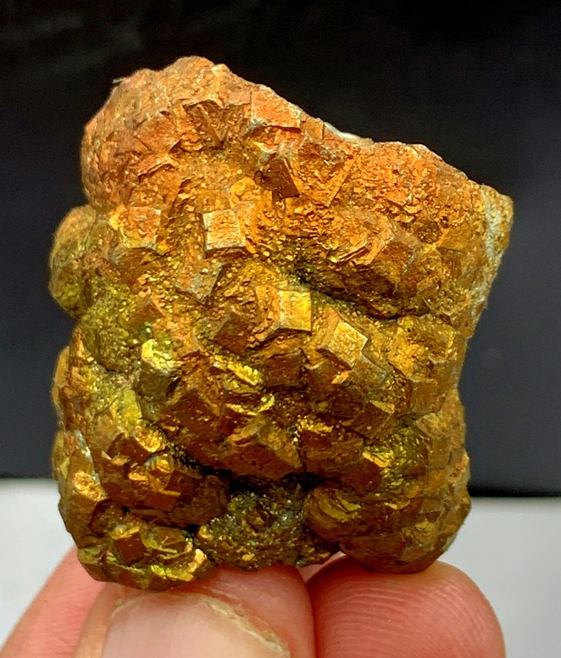 Natural Iridescent Rainbow Golden Pyrite Crystals From Pakistan - 54.60 ...