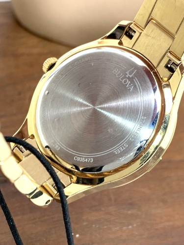 Bulova Womens Watch 98L283 Quartz Crystal Accent Mother of Pearl Dial ...