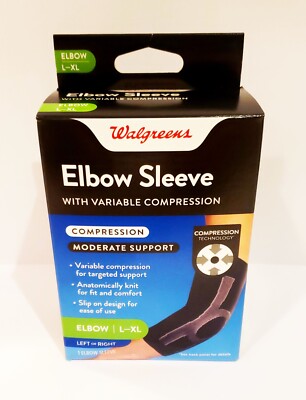 Elbow Sleeve (Walgreens) W/ Variable Compression - Size L-XL- Free ...