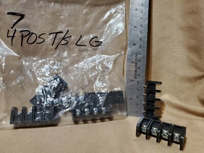 Terminal Strip screw terminal Black 4 positions large PCB mount | eBay
