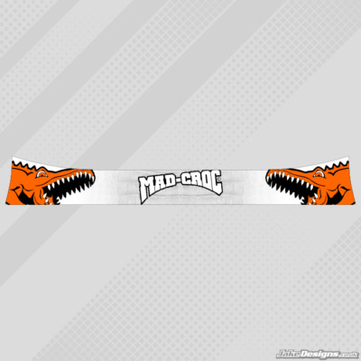 MAD-CROC STYLE HELMET VISOR STICKER/STRIP - KARTING | eBay
