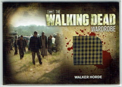The Walking Dead TWD Season 2 Walker Horde Wardrobe Card M28 leaving ...