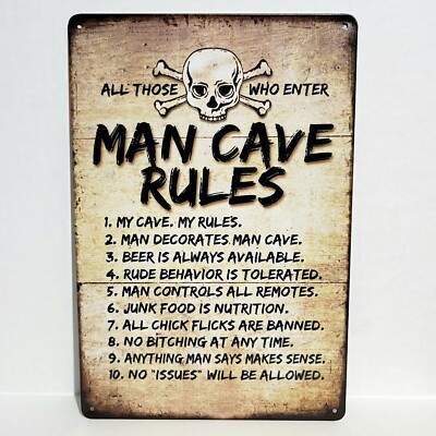 Beer Drinking Funny Rustic Vintage Metal Tin Signs Man Cave Garage | eBay