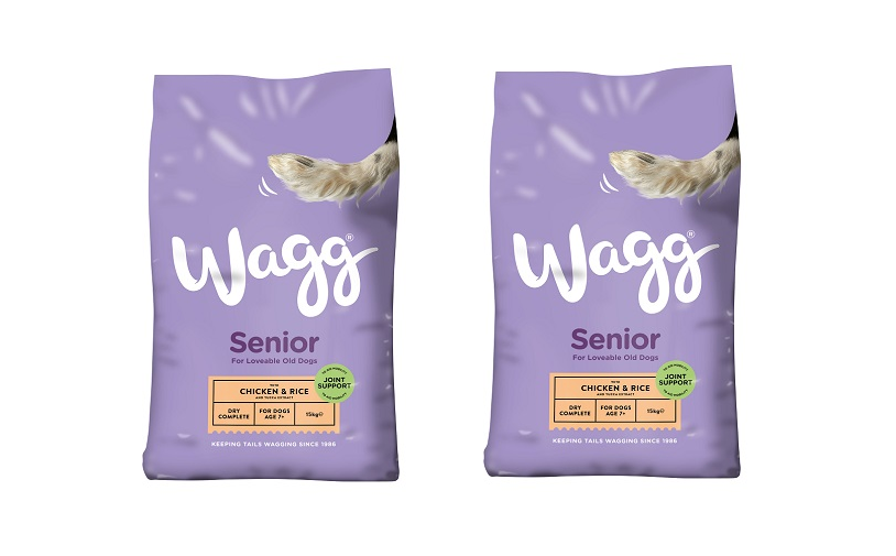 2x 15KG BAGS OF WAGG SENIOR DRY DOG FOOD BISCUITS CHICKEN & RICE BULK ...