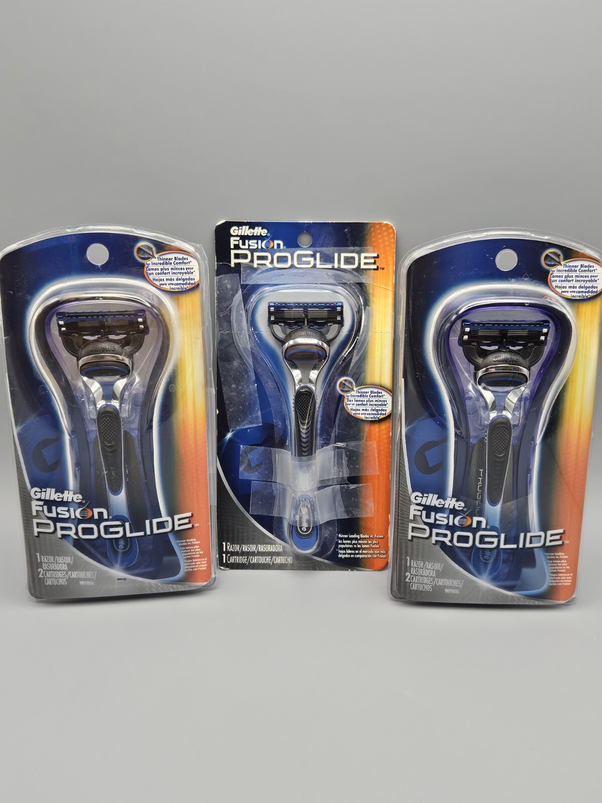 15 GILLETTE FUSION PROGLIDE Cartridges With 3 Razorblade Handles | eBay