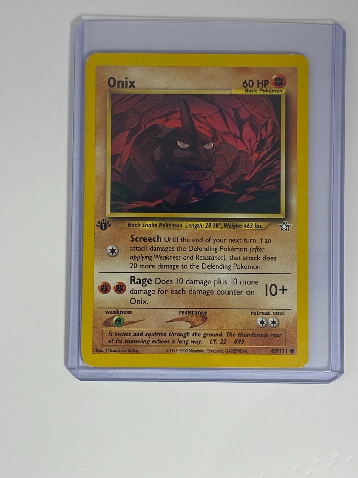 Onix 69/111 Neo Genesis Pokemon Card | eBay