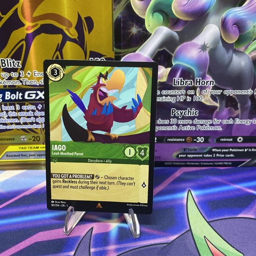 Disney Lorcana - Iago Loud-Mouthed Parrot 80/204 - Rare NON Foil 🔥 A | eBay