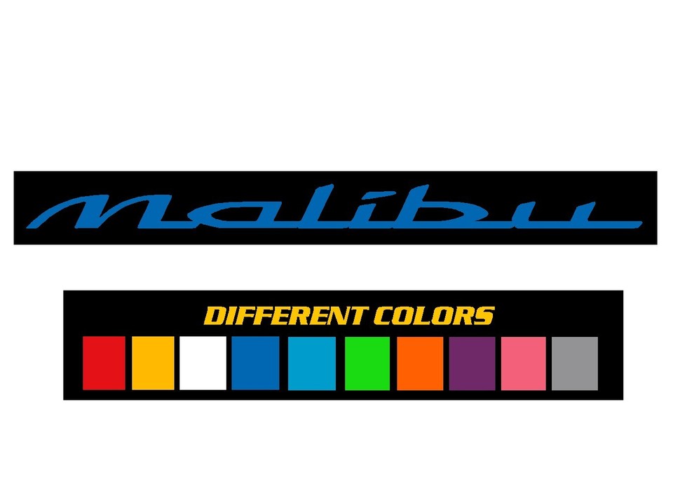 Chevy Chevrolet Malibu Windshield Banner Decal Kit-Sticker-Graphic LS ...
