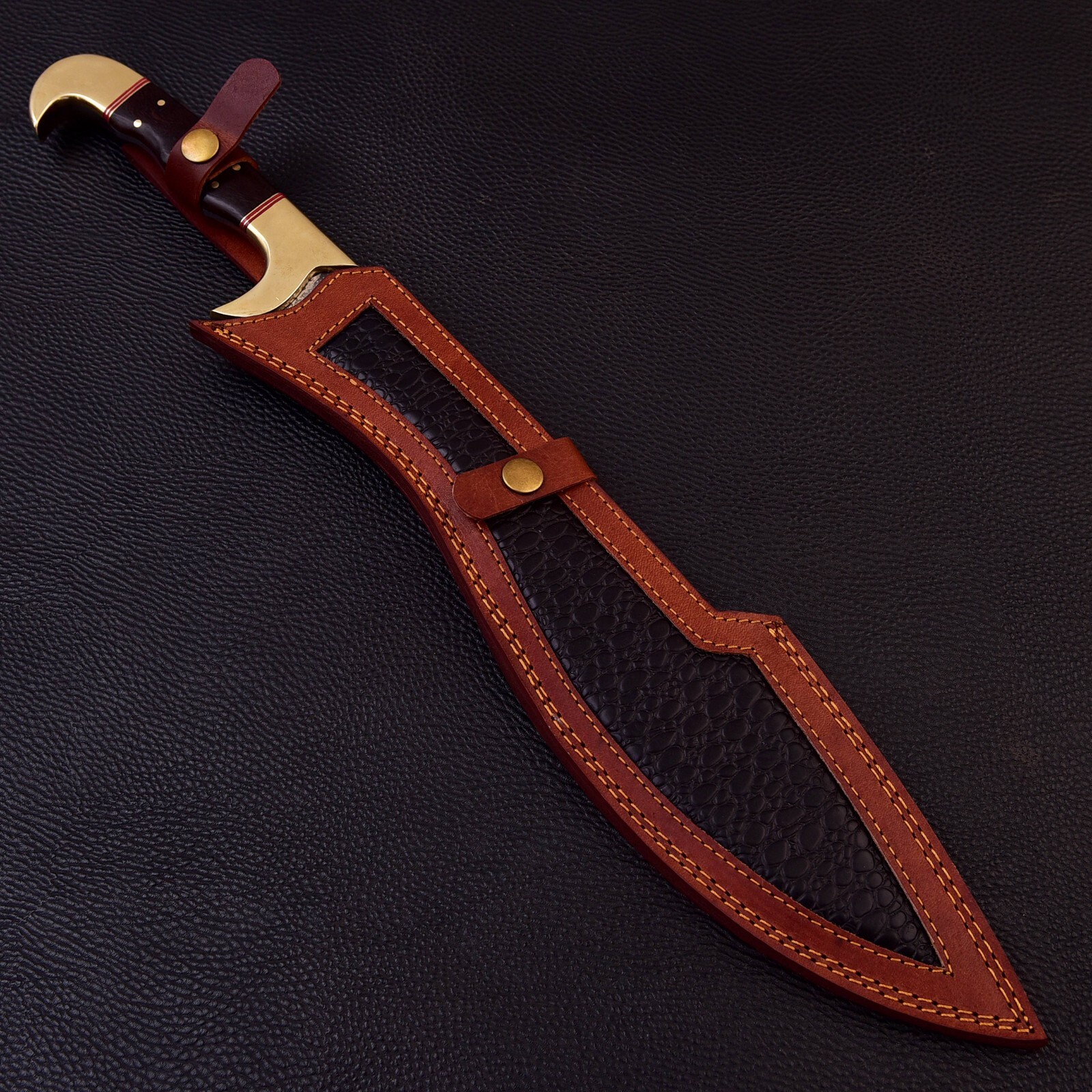 19" Kopis Sword - High Carbon Steel Knife Ancient Greek Forward Curving ...