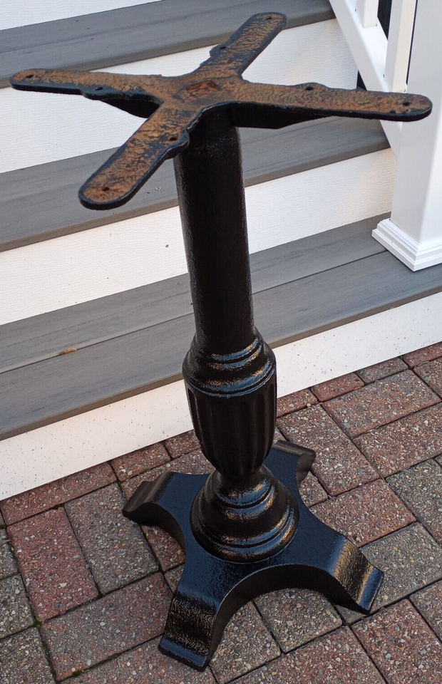 Antique Cast Iron Table Pedestal Base | eBay