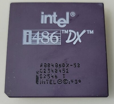 Vintage Rare Intel i486 DX A80486DX-50 SX546 Processor Collection/Gold ...