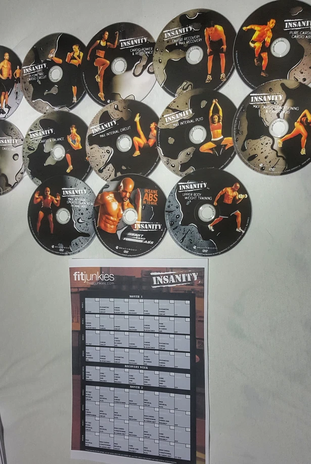 Insanity Deluxe Dvd List