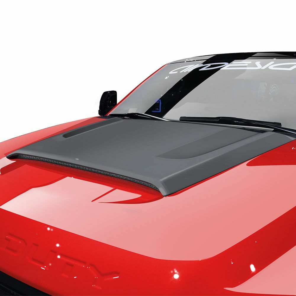 Fits 17-22 F250 F350 Air Design Custom Style Hood Scoop Satin Black NEW ...