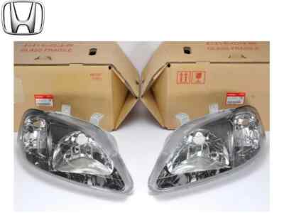 Honda Civic EK9 JDM Type-R Smoked Headlights Pair | Genuine OEM ...