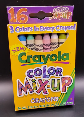 (BoxF) Vintage Crayola Crayons COLOR MIX-UP Box Of 16 Colors MIP NIB | eBay