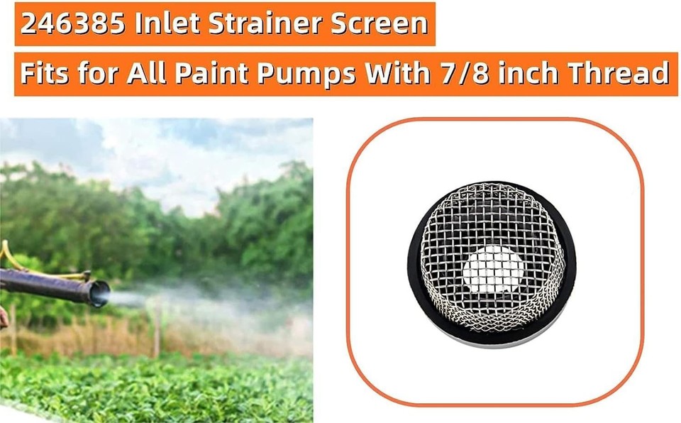 (5/Pack) 246385 Hose Inlet Strainer Filter Suction Mesh BLACK | eBay