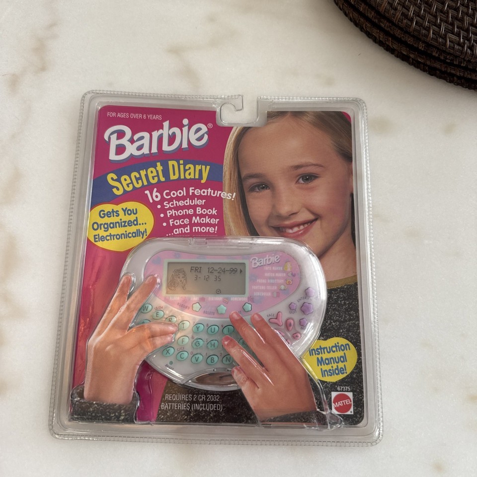 Vintage 1999 Barbie Secret Diary Electronic Organizer by Mattel Toy New ...