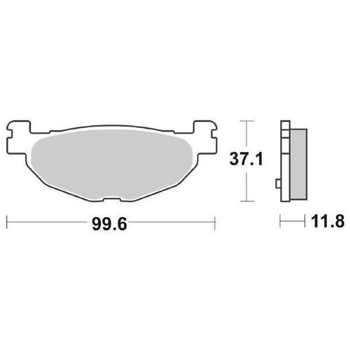Brake Pads SBS CT Yamaha XP T-Max (SJ031 SJ051 SJ032 SJ034 SJ052) 500 ...