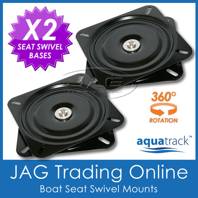 2 x AQUATRACK MARINE BOAT SEAT SWIVEL BASE MOUNTS - Heavy Duty EDC ...