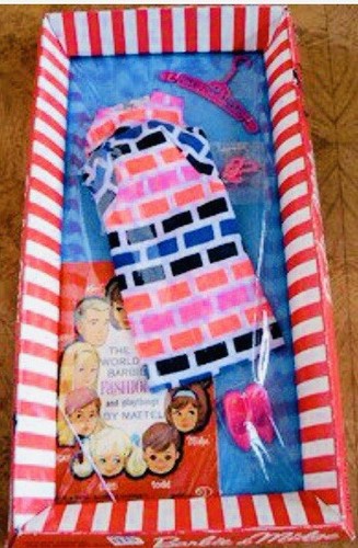 BARBIE Vintage #1686 PRINT A PLENTY MOD TNT Doll OUTFIT 1967 RARE ...