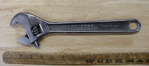 Old Used Tools,Vntg Pexto USA 12" Adjustable Wrench,1-5/16" Capacity ...