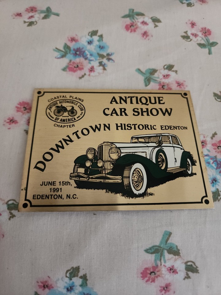 Antique Automobile Club Car Show AACA Coastal Plains Edenton Nc 1991 ...