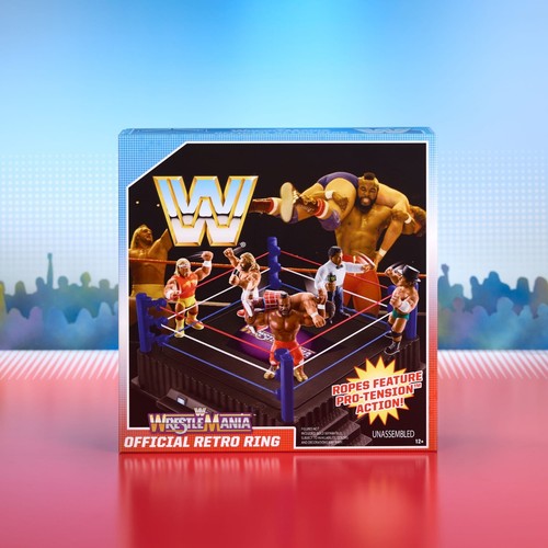 WWE Wrestling Official Retro Ring New Sealed Mattel 2024 WWF Hasbro ...