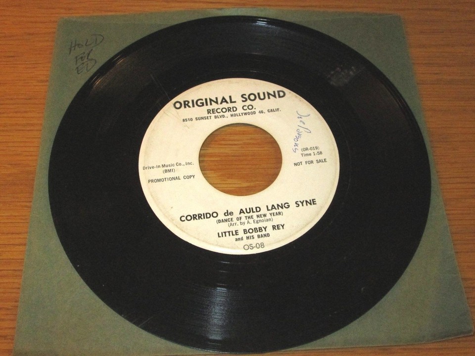 PROMO CHRISTMAS 45 - LITTLE BOBBY REY - ORIGINAL SOUND 08 - "ROCKIN' 'J ...