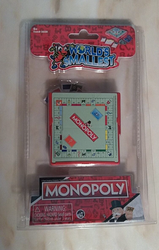 World's Smallest Monopoly Board Game Travel Miniature Fun Hasbro Brand ...