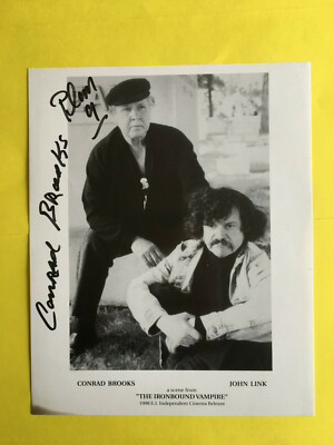 CONRAD BROOKS >Signed ,Autographed 8X10 Photo Scene From> The Ironbound ...