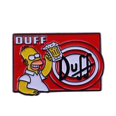 Homer Simpson Duff Beer Logo The Simpsons Enamel Metal Pin | eBay