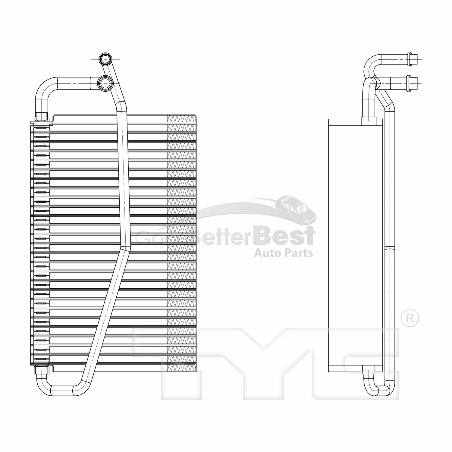 One New TYC A/C Evaporator Core 97142 2098300158 for Mercedes MB | eBay