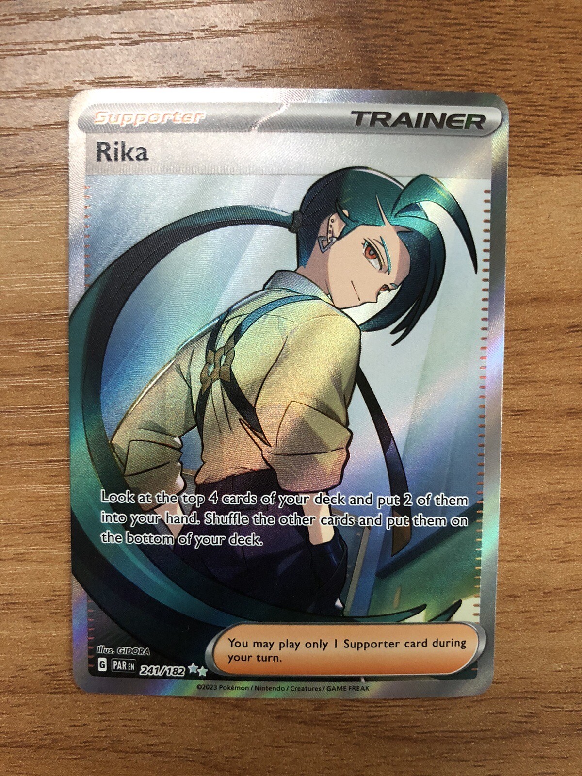 Rika Ultra Rare 241/182 - SV Paradox Rift - Pokemon TCG - NM Holofoil ...