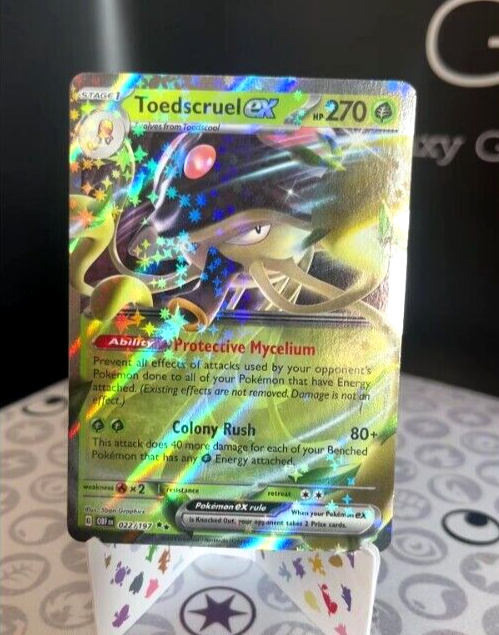 Toedscruel ex 022/197 Obsidian Flames Holo Double Rare NM 2023 Pokemon ...