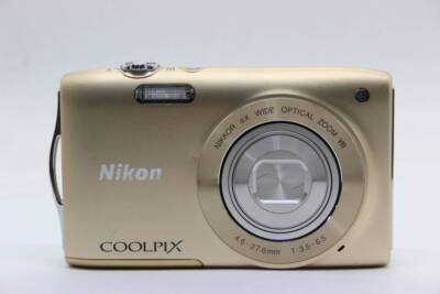Nikon COOLPIX S3300 16.0MP Compact Digital Camera Gold Language English ...