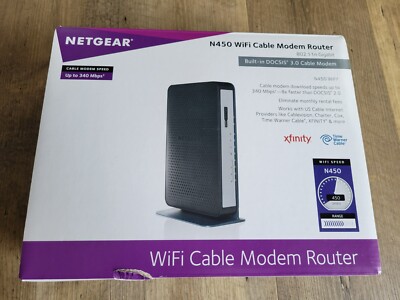 Netgear CG3000Dv2 N450 DOCSIS 3.0 WiFi Modem Wireless Router. | eBay