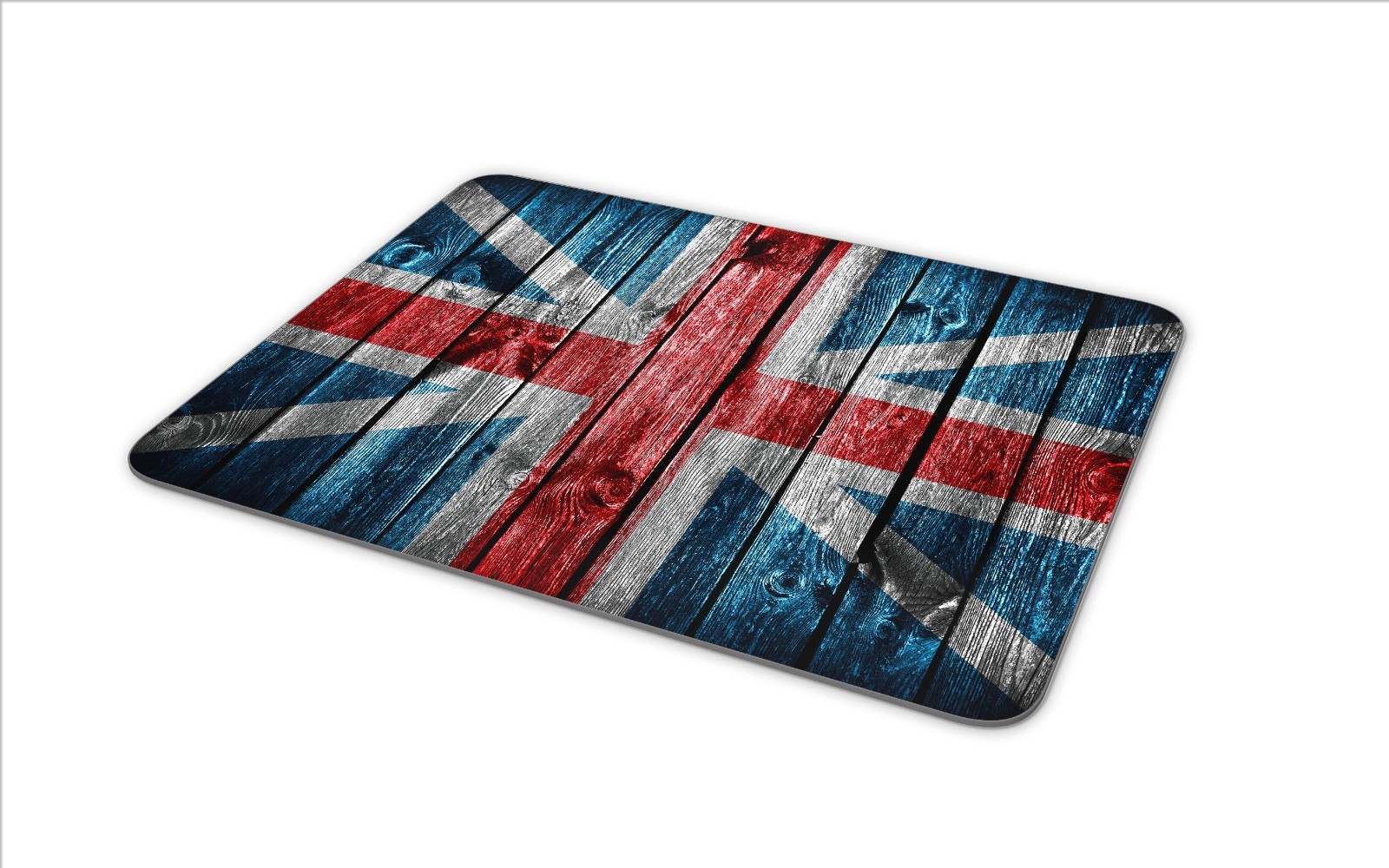 Cool Union Jack Mouse Mat Pad - Wooden Effect Flag Fun Gift PC Computer ...
