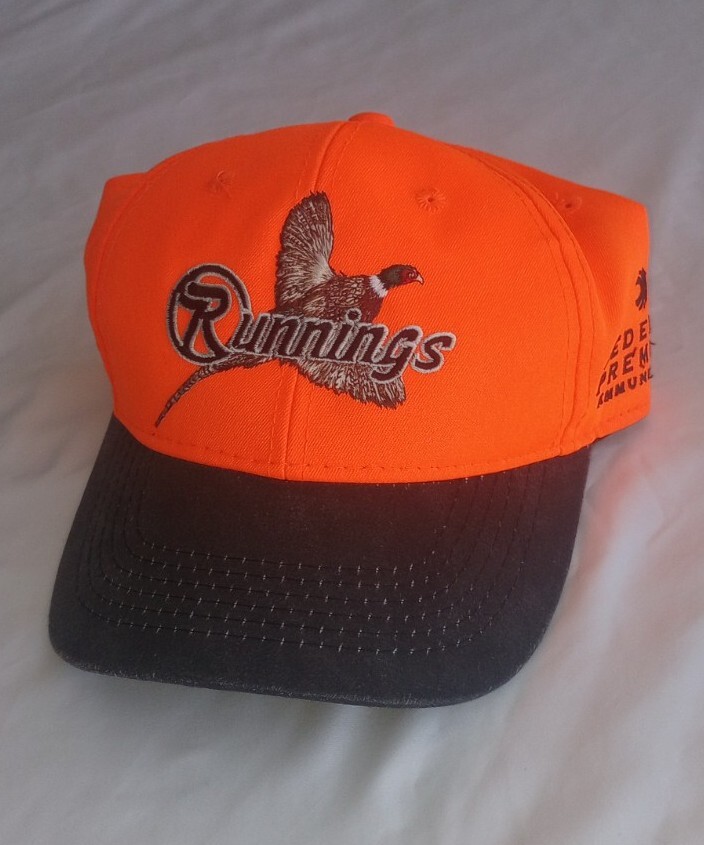 Runnings Federal Premium Ammunition 2019 Ball Cap Hat Orange Gun Bird ...