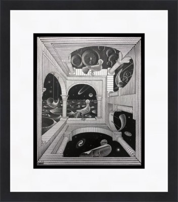 M.C. Escher - Another World II Custom Gallery Framed Print | eBay